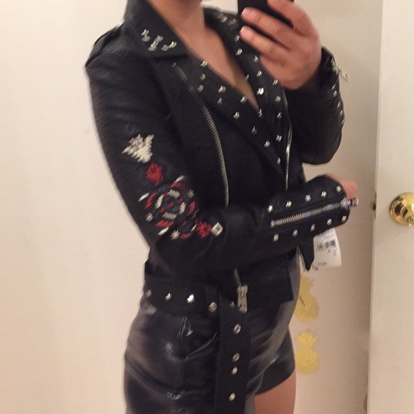 Vigoss | Jackets & Coats | Vigoss Faux Leather Jacket Xs | Poshmark